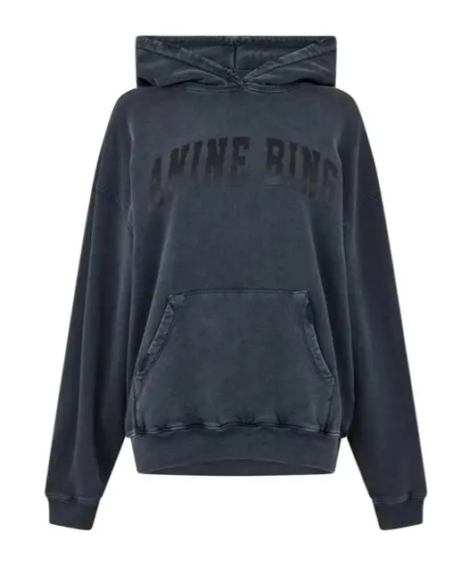 ANINE BING Long Sleeve Hooded Sweatshirt