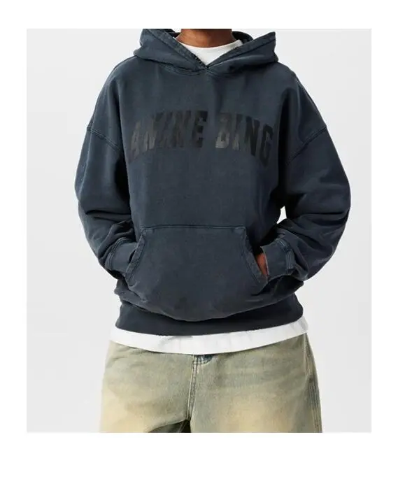 ANINE BING Long Sleeve Hooded Sweatshirt