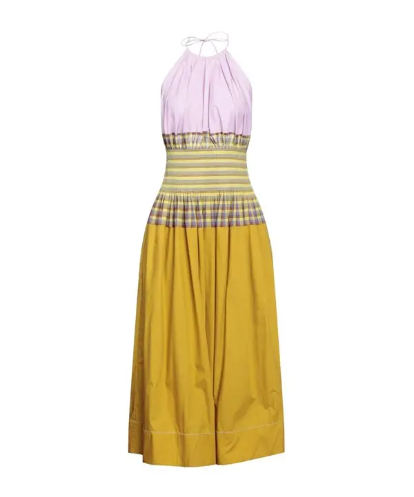 Tory Burch Halterneck Maxi Dress With Tie-up Back