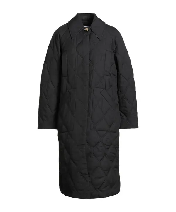 GANNI Solid-color Thickened Coat