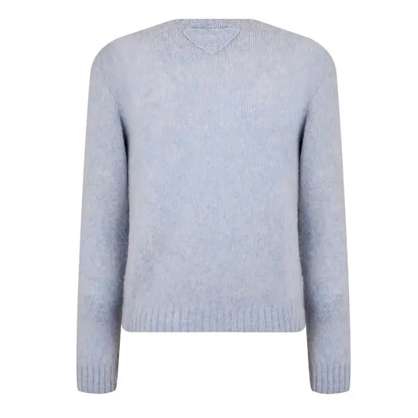 Prada Thick Knit Crew Neck Sweater