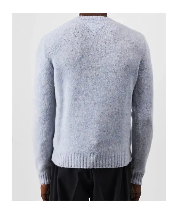 Prada Thick Knit Crew Neck Sweater