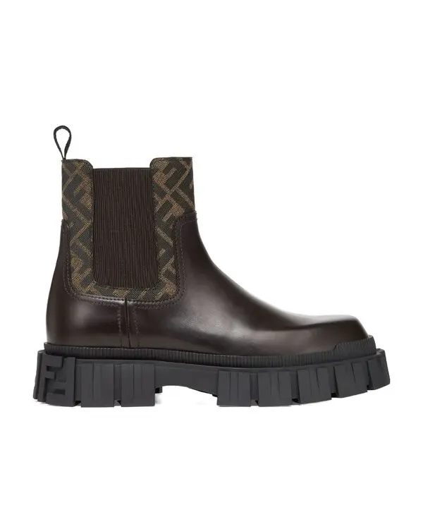 Fendi Force Panelled Chelsea Boots