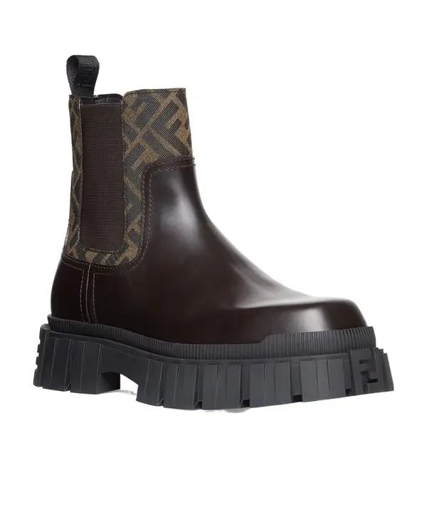 Fendi Force Panelled Chelsea Boots