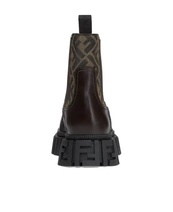 Fendi Force Panelled Chelsea Boots