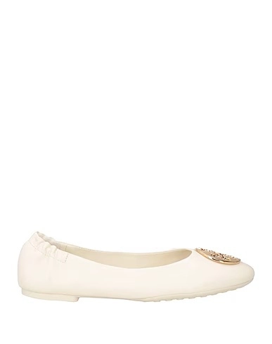 Tory Burch Round-toe Genuine Leather Flat Shoes