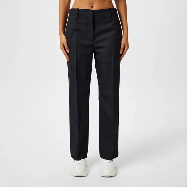 Prada High-waist Pleated Wide Leg Trousers