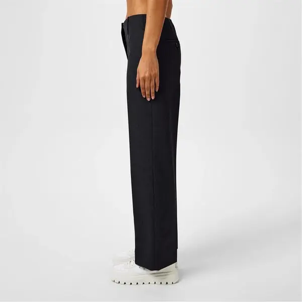 Prada High-waist Pleated Wide Leg Trousers