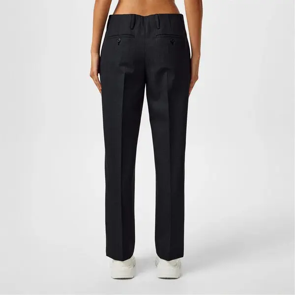 Prada High-waist Pleated Wide Leg Trousers