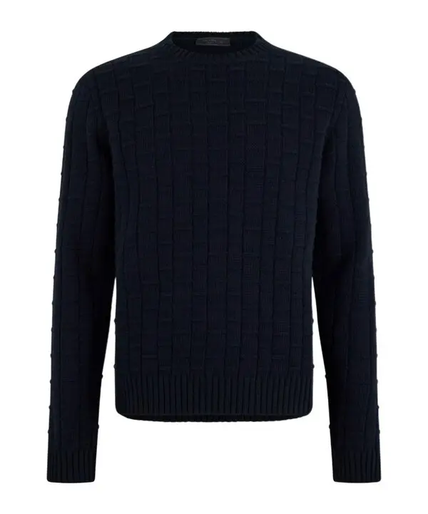 Prada Textured Crewneck Sweater
