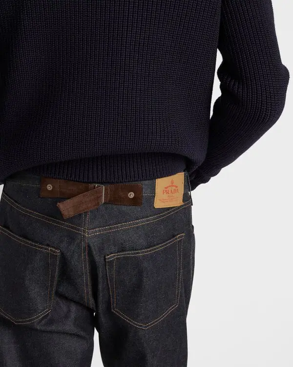 Prada Triangle-logo Straight-leg Jeans