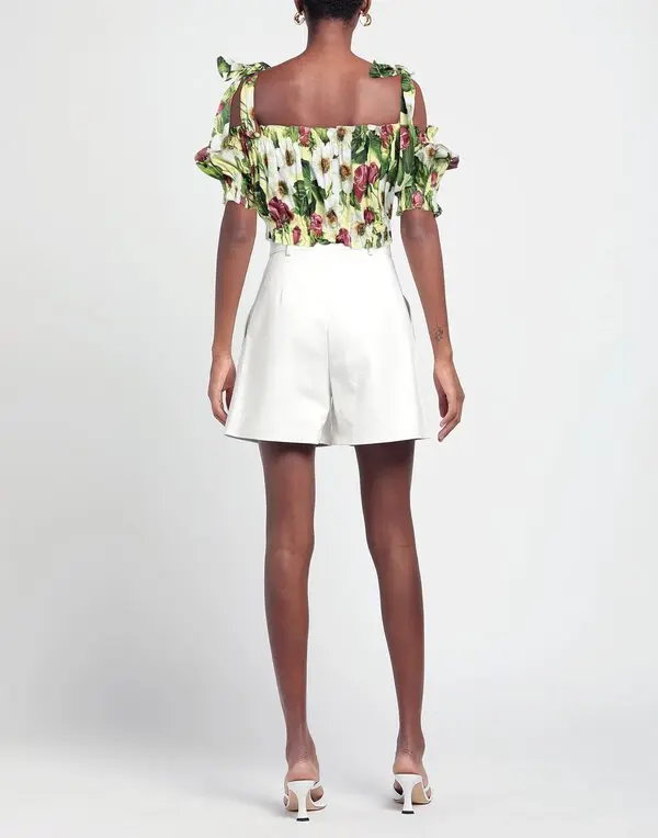 Dolce & Gabbana Floral Printed Off-shoulder Short Sleeve Top