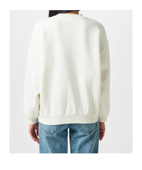 ANINE BING Long Sleeve Crewneck Sweatshirt With Logo