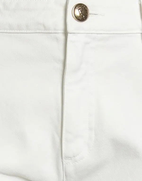 Chloé Straight-leg Canvas Pants With Button Embellishments And Strap Detailing
