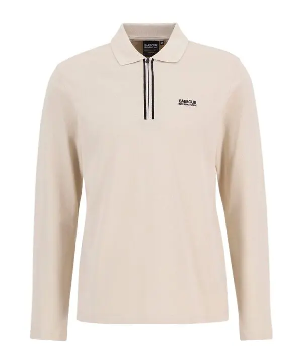 Barbour Long-sleeved Polo Shirt - Mist