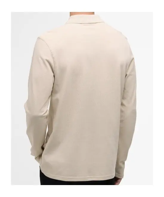 Barbour Long-sleeved Polo Shirt - Mist