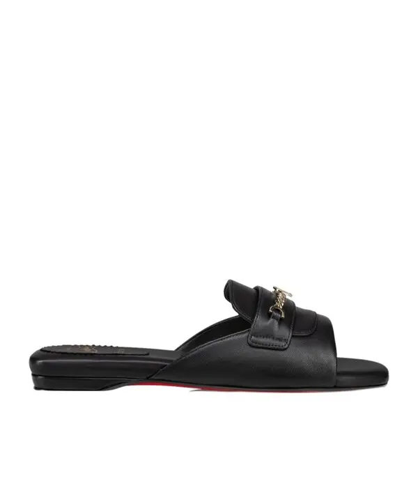 CHRISTIAN LOUBOUTIN Miss Mj Slip-on Mules With Chain Detail
