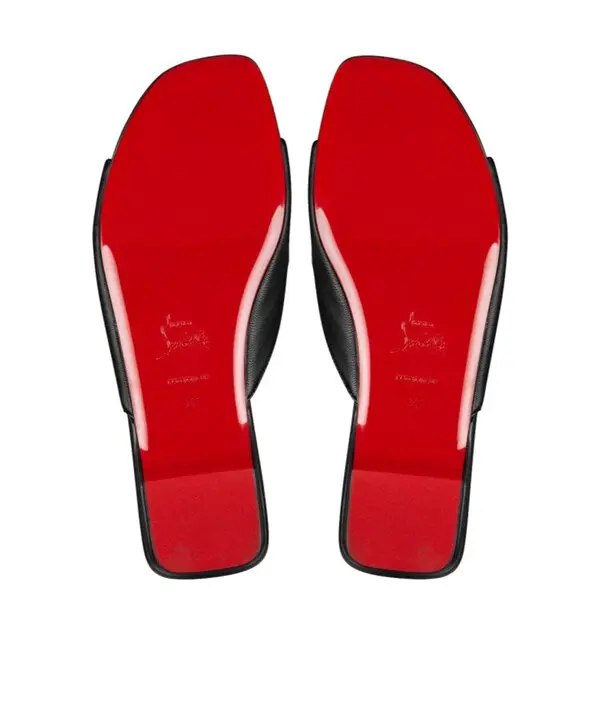 CHRISTIAN LOUBOUTIN Miss Mj Slip-on Mules With Chain Detail