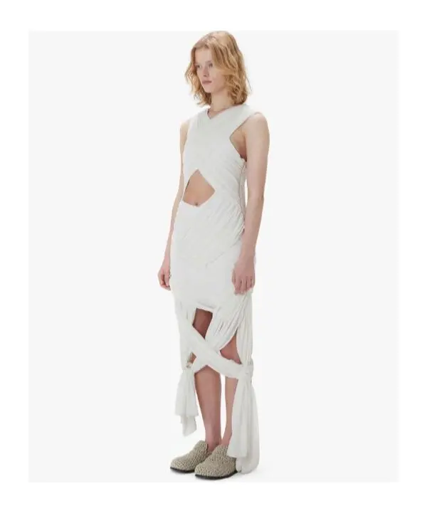 J.W.ANDERSON Draped Wrap Midi Dress