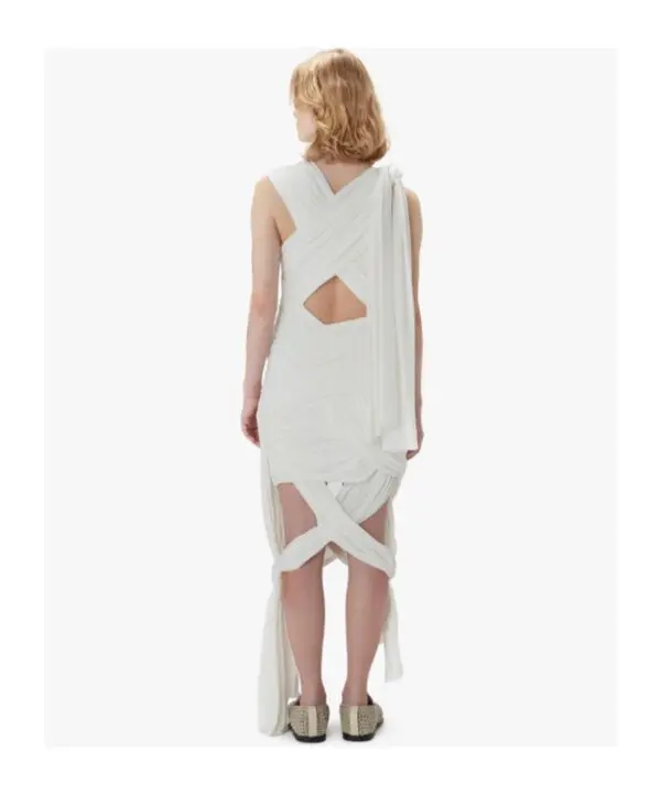 J.W.ANDERSON Draped Wrap Midi Dress