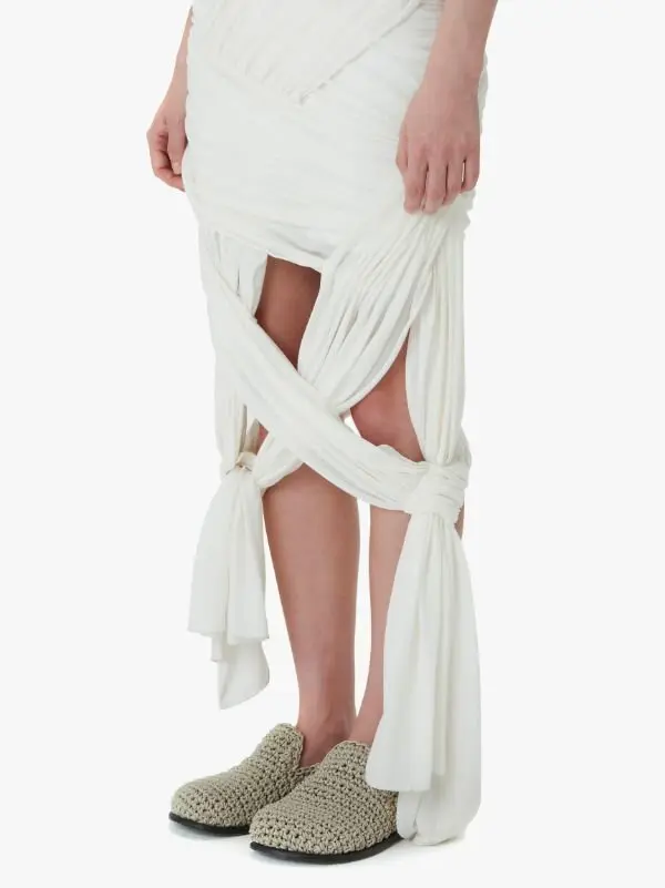 J.W.ANDERSON Draped Wrap Midi Dress