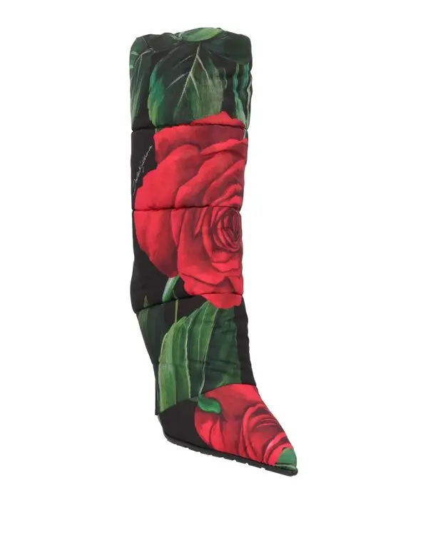 Dolce & Gabbana Floral Print Padded Ankle Boots