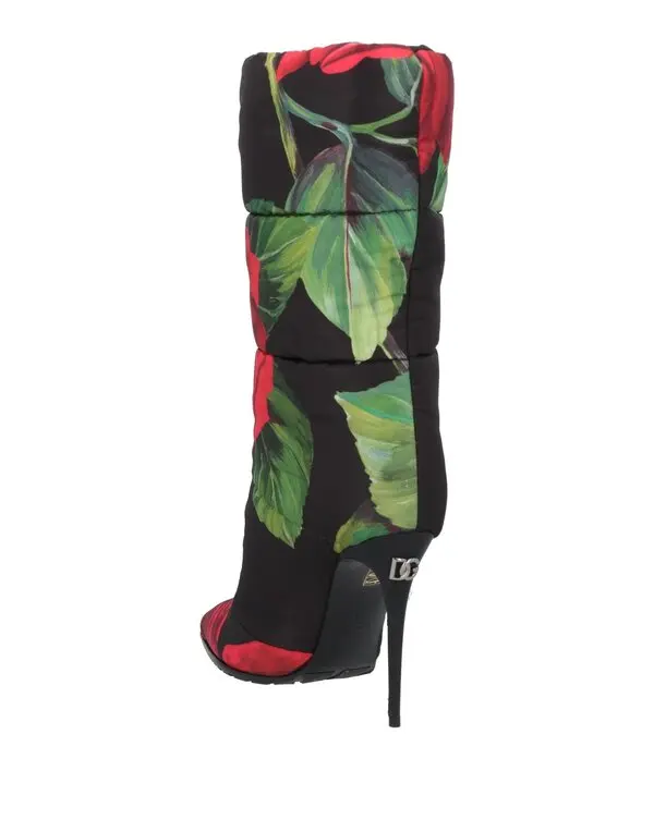Dolce & Gabbana Floral Print Padded Ankle Boots