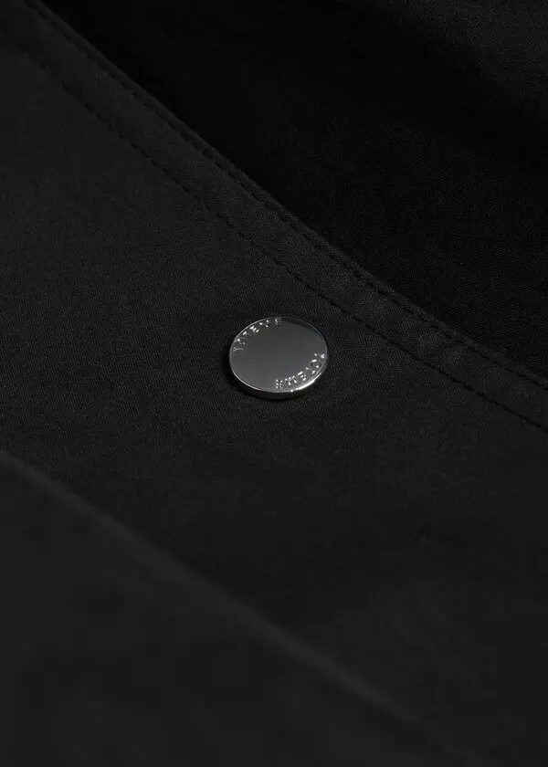 TOTEME Funnel-neck Cotton-blend Poplin Jacket