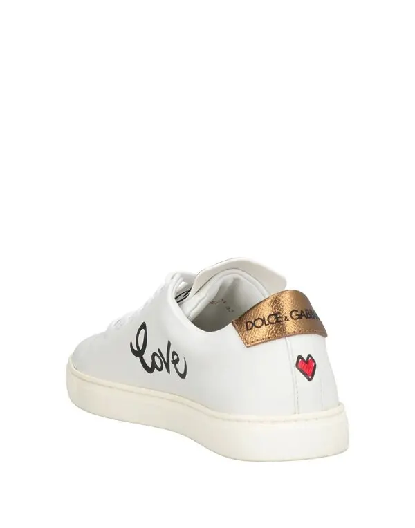 Dolce & Gabbana Solid Color Leather Casual Shoes