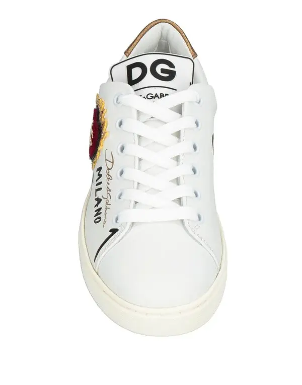 Dolce & Gabbana Solid Color Leather Casual Shoes