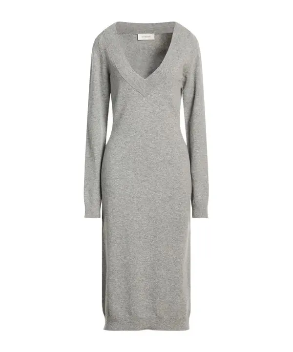Sportmax Long Sleeve V-neck Dress