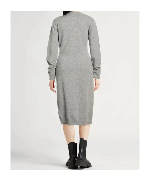 Sportmax Long Sleeve V-neck Dress