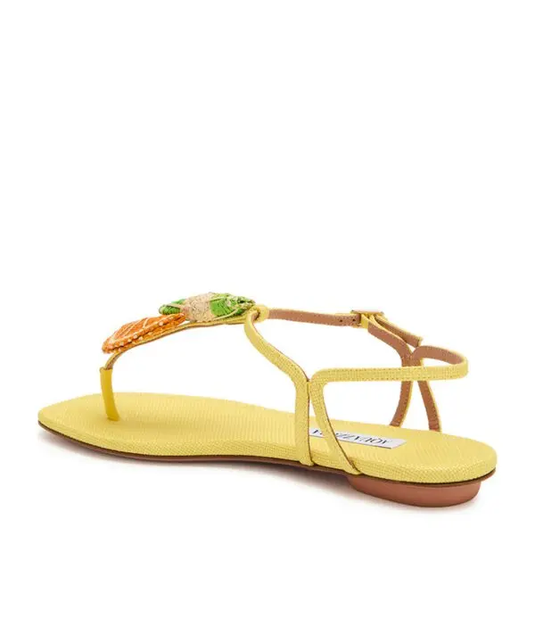 AQUAZZURA Handmade Woven Sandals