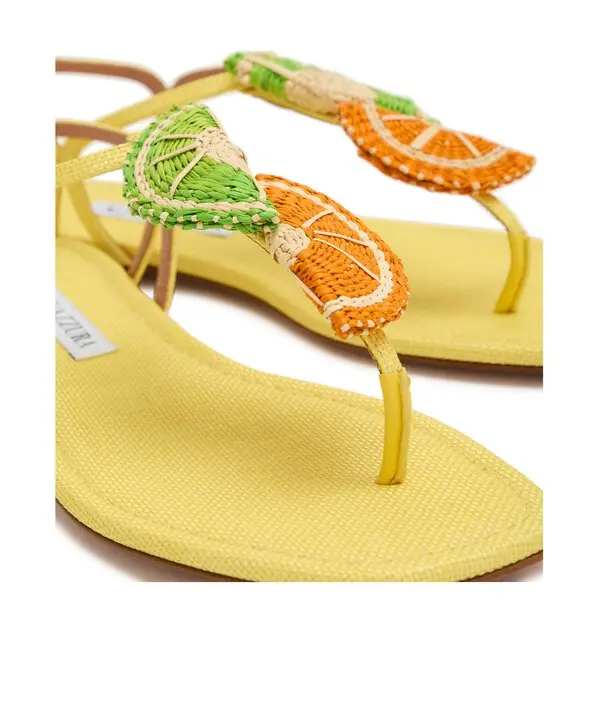 AQUAZZURA Handmade Woven Sandals