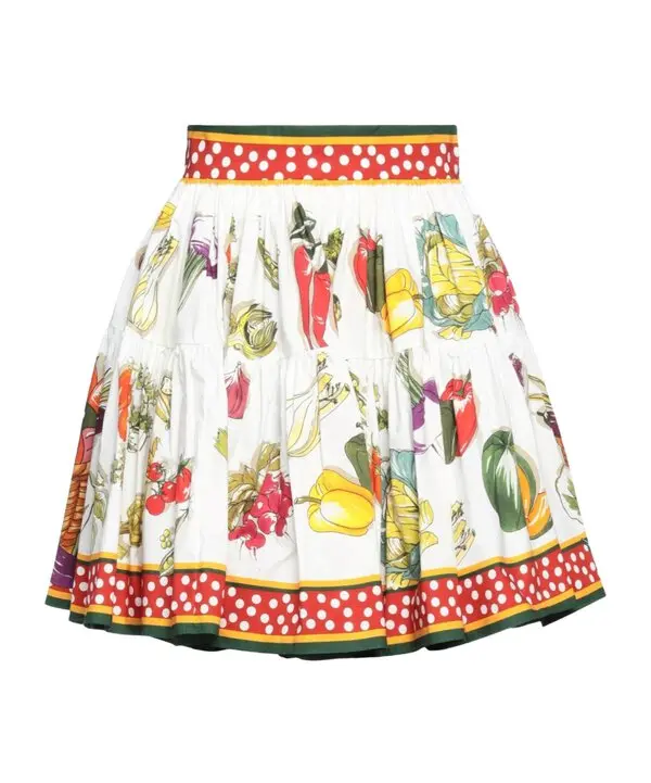 Dolce & Gabbana Multicolor Printed Circle Midi Skirt