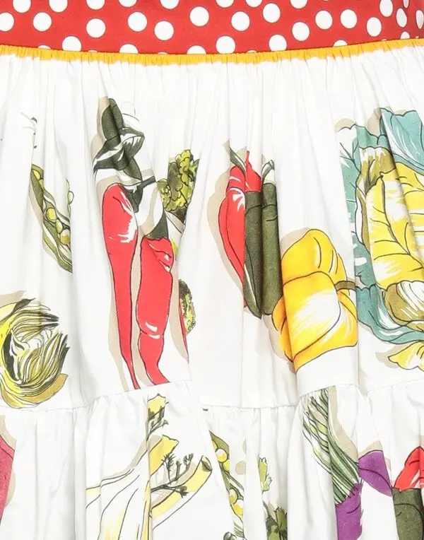 Dolce & Gabbana Multicolor Printed Circle Midi Skirt