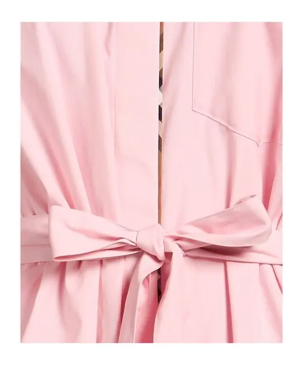 Burberry Minimalist Long Sleeve Shirt Dress