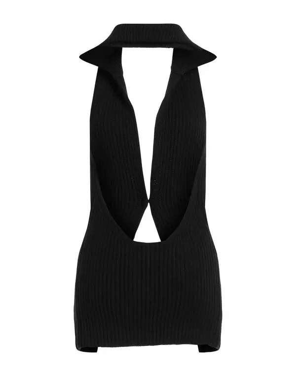 Dolce & Gabbana Solid Color Wool Sleeveless Top