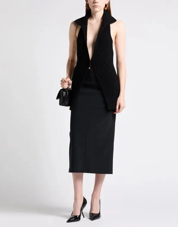 Dolce & Gabbana Solid Color Wool Sleeveless Top