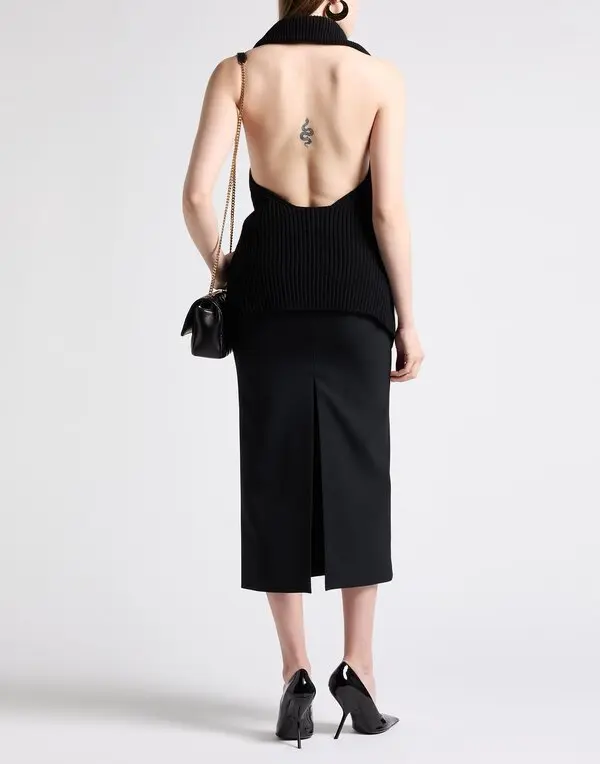 Dolce & Gabbana Solid Color Wool Sleeveless Top