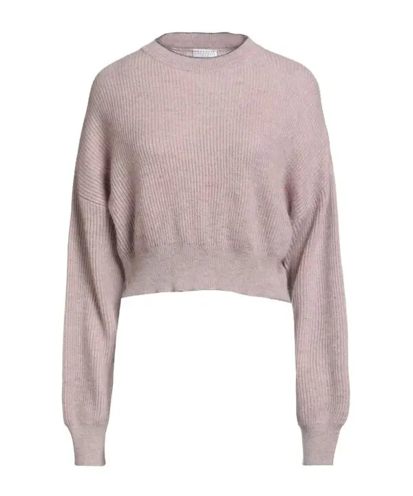 Brunello Cucinelli Round Neck Lightweight Long Sleeve Knit Sweater