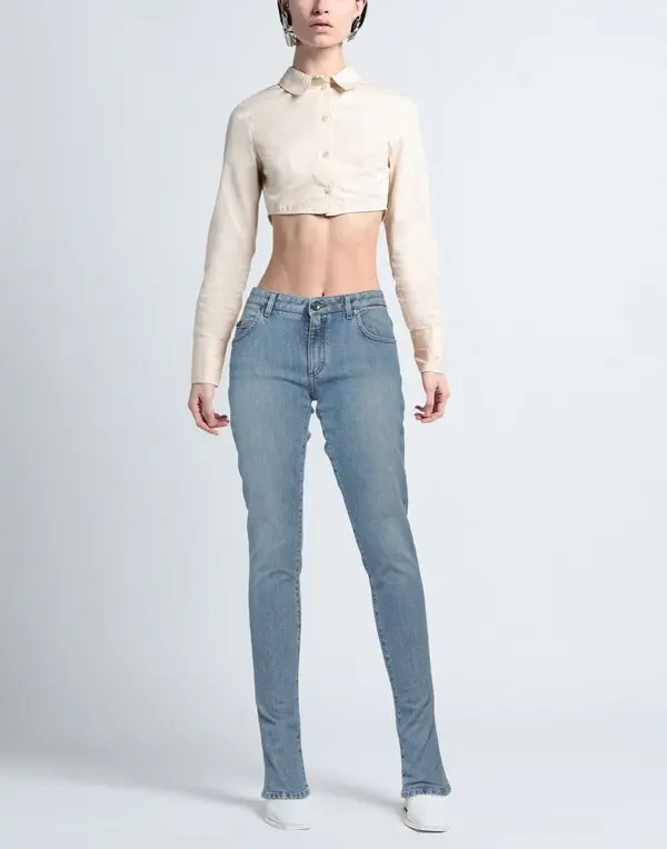 Dolce & Gabbana Light Wash Stretch Denim Bootcut Pants