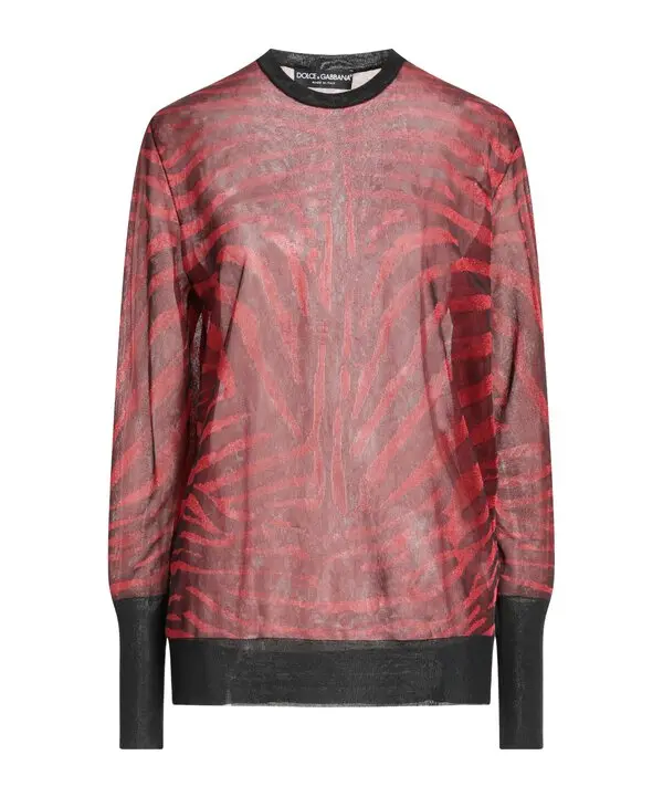 Dolce & Gabbana Zebra-print Knit Sweater