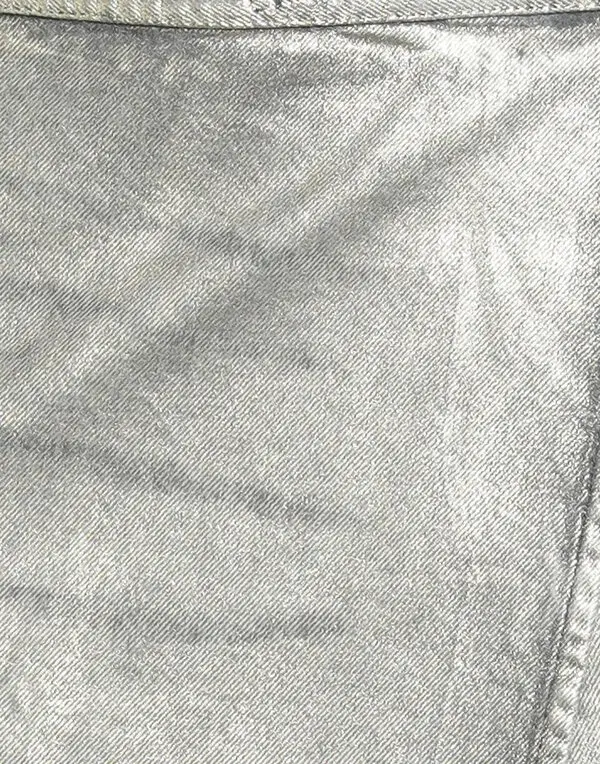 DIESEL® Metallic Denim Wrap Skirt