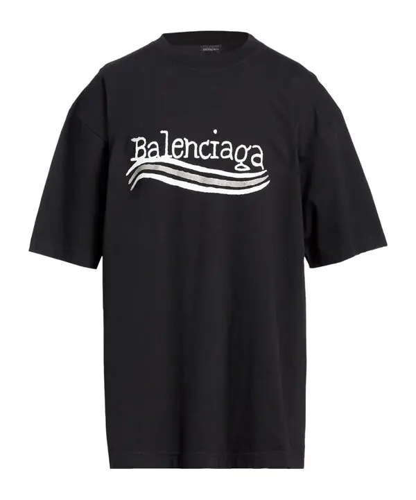Balenciaga Printed Crew Neck Short-sleeve T-shirt