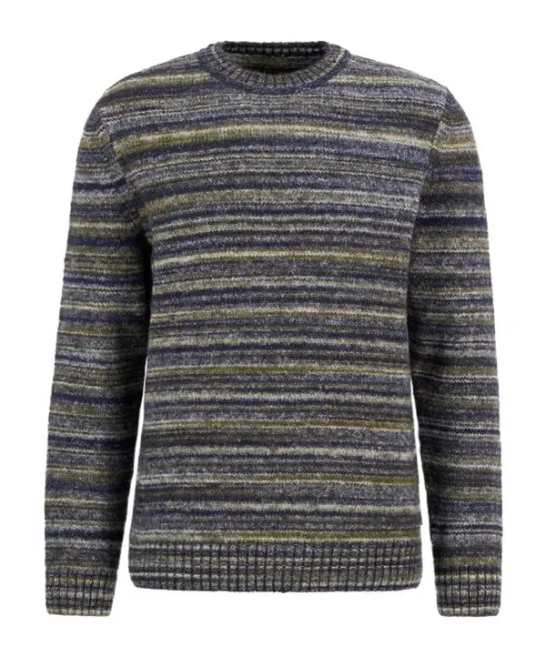 Barbour Long Sleeve Striped Crew Neck Sweater