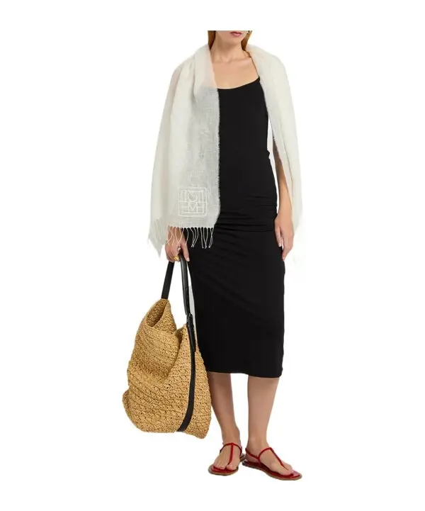 TOTEME Draped Jersey Midi Dress
