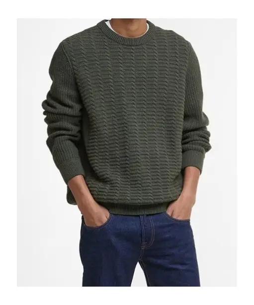 Barbour Textured Crew Neck Sweater