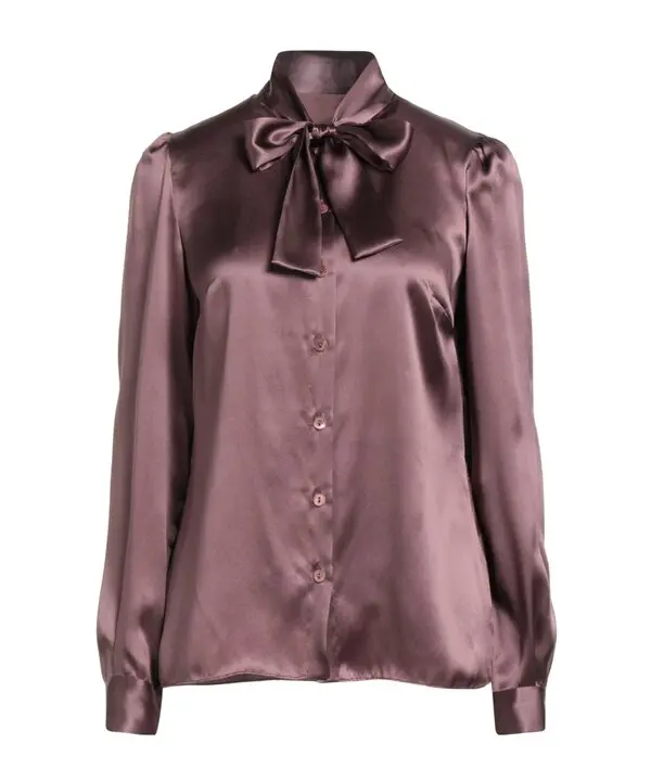 Dolce & Gabbana Satin Bow Collar Blouse