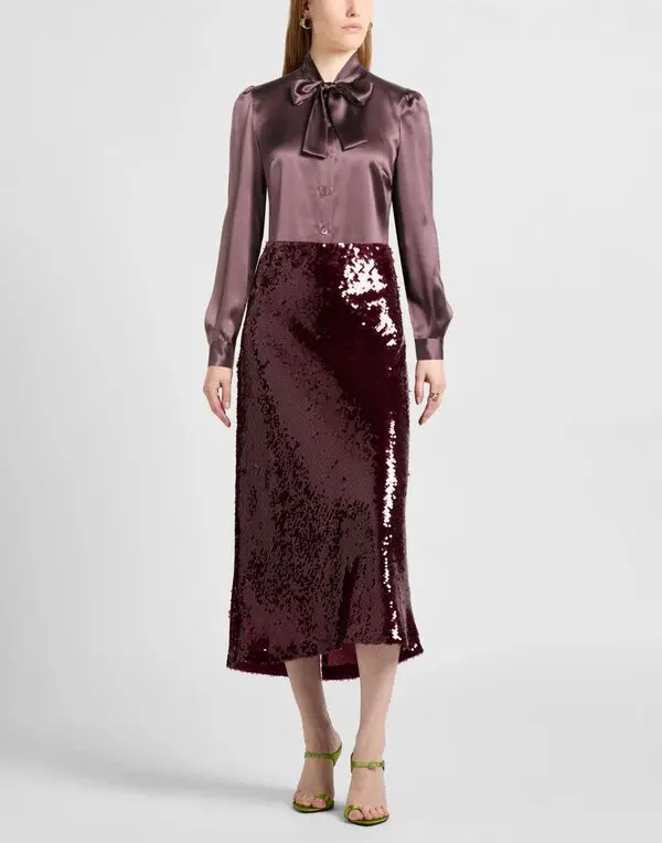 Dolce & Gabbana Satin Bow Collar Blouse